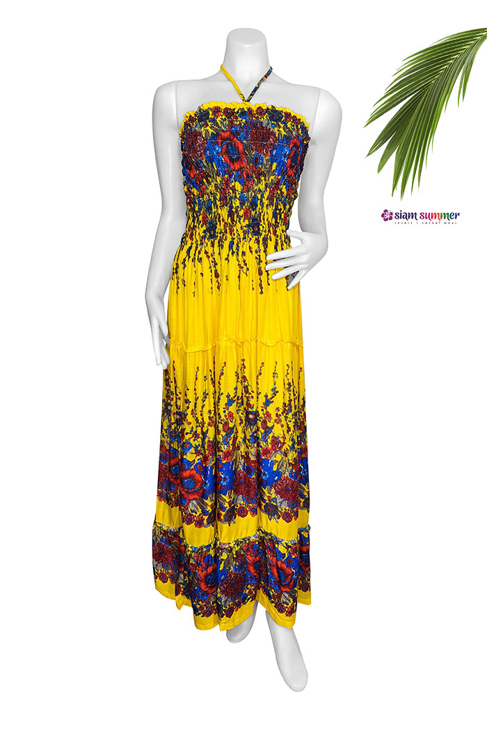 Long Two Step Dress - Siam Summer - Wholesale Resort and Casual Clothing
