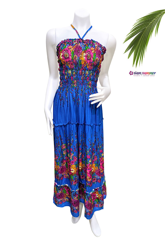 Long Two Step Dress - Siam Summer - Wholesale Resort and Casual Clothing